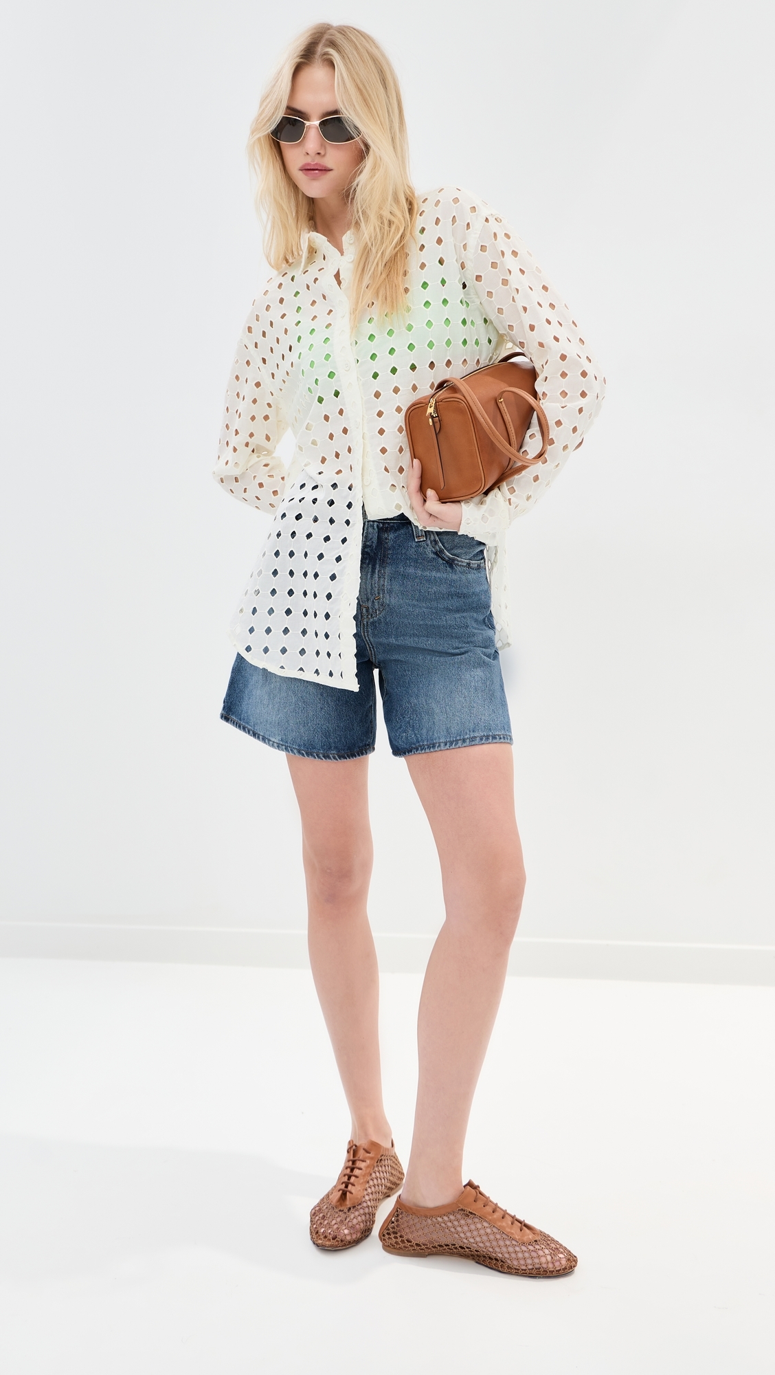 LE BOP Cecilia Long Sleeve Button-Down Shirt